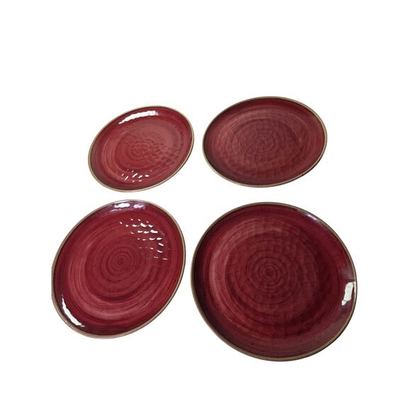 Food Network | Dining | Food Network Merlot Red Melamine Textured 5 ...